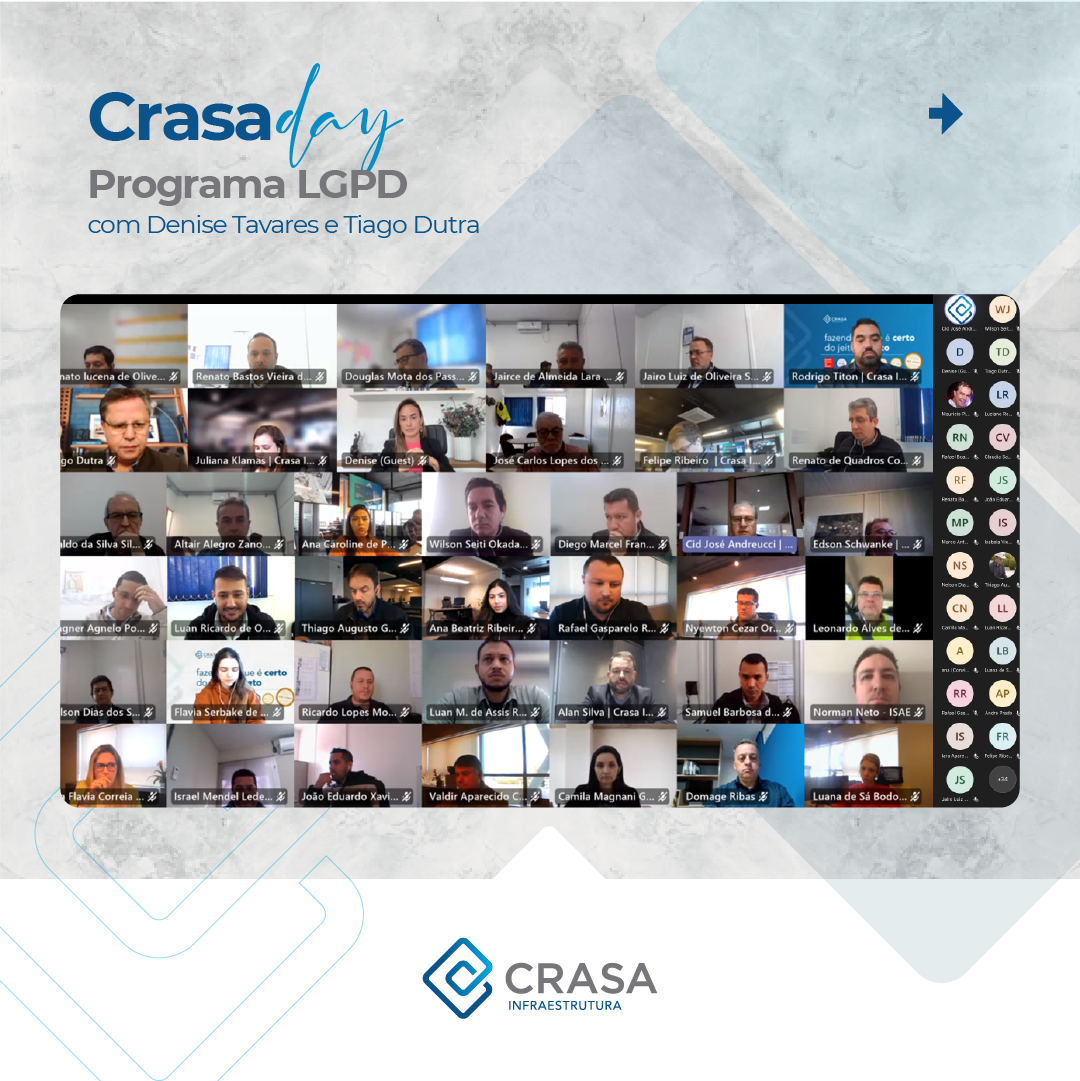 “Dados são o novo petróleo” e a CRASA Infraestrutura está preparada ...