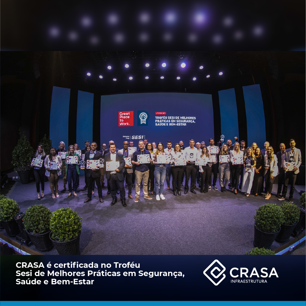 CRASA Infraestrutura recebe o Selo de melhores Práticas em Segurança ...
